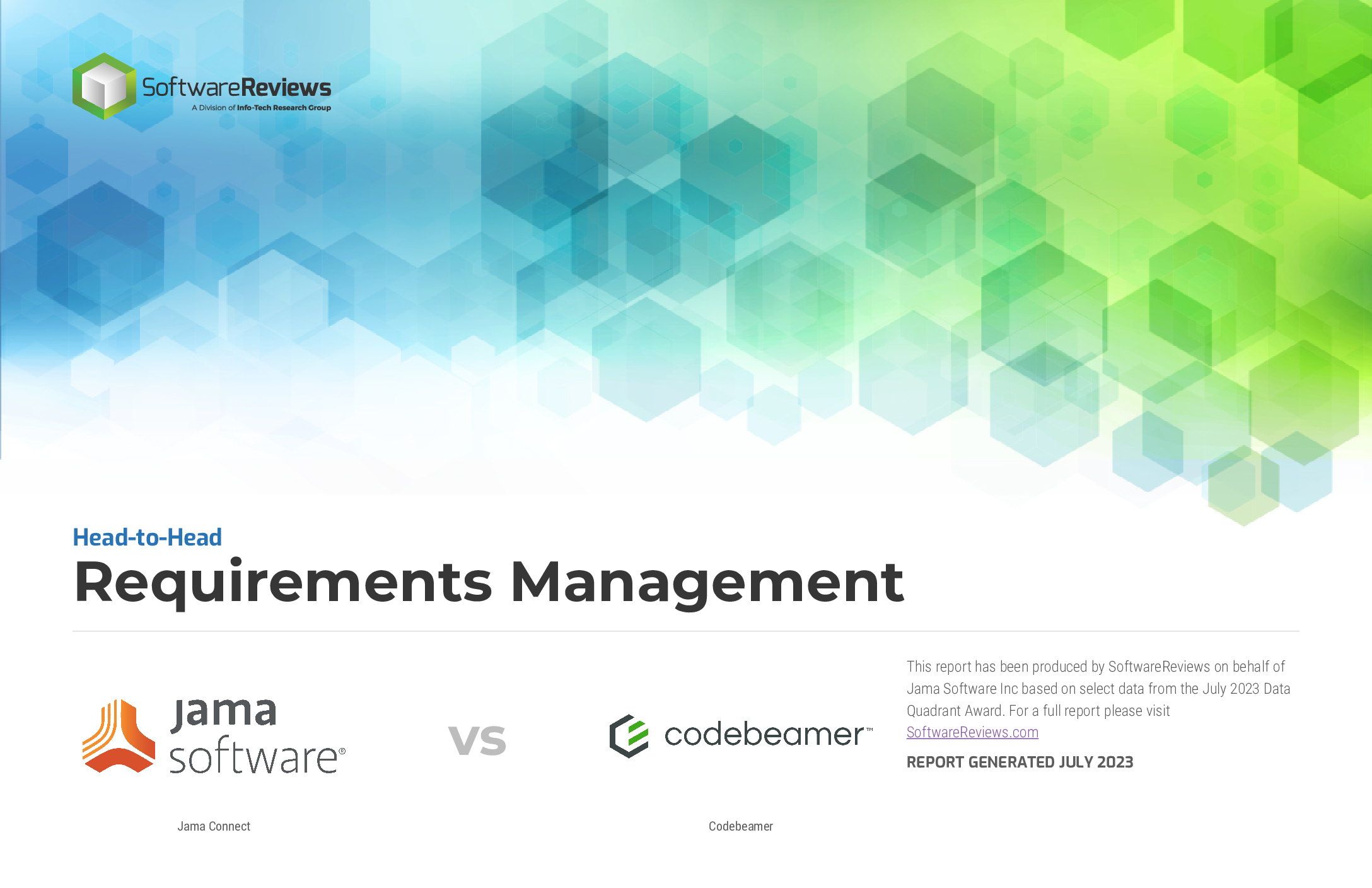 Head-to-Head Requirements Management: Jama Connect® vs codebeamer ... Head-to-Head Requirements Management: Jama Connect® vs codebeamer ...