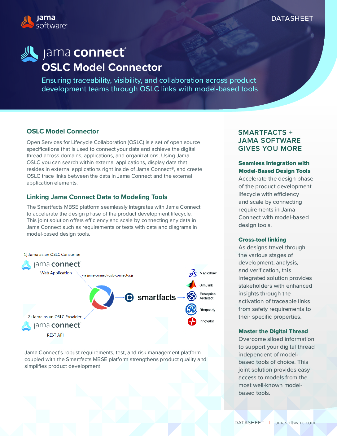 Jama Connect OSLC Model Connector Datasheet - Jama Software