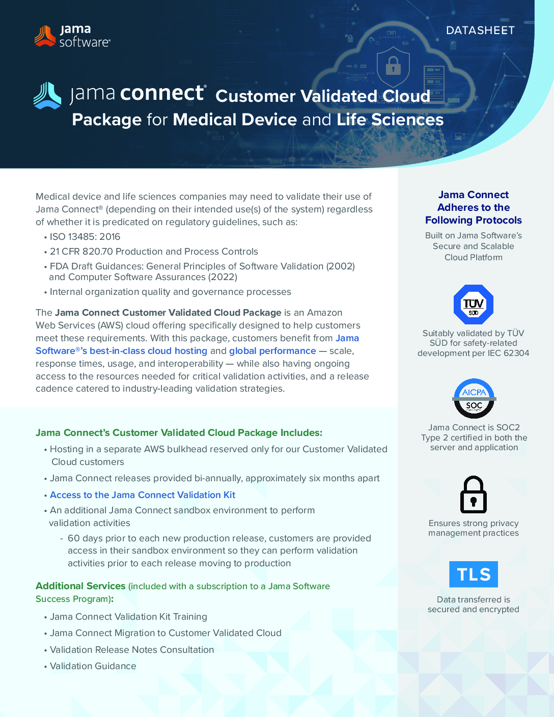 Jama Connect® Customer Validated Cloud Package for Medical Device and Life Sciences - Jama Software