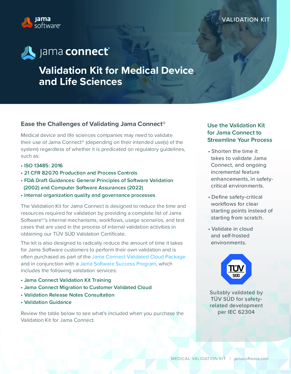 Validation Kit for Medical Device & Life Sciences - Jama Software