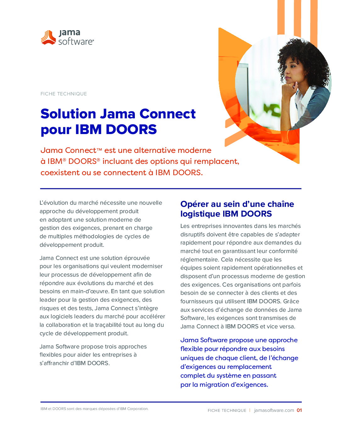 Solution Jama Connect pour IBM DOORS - Jama Software Solution Jama Connect pour IBM DOORS - Jama Software